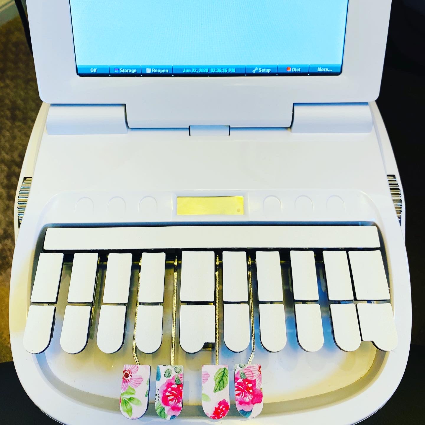 Student creates steno fashion