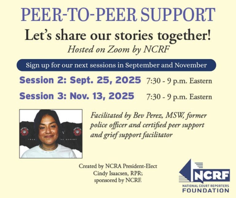 NCRF online Peer-to-Peer Support groups offer a safe space: Next ...